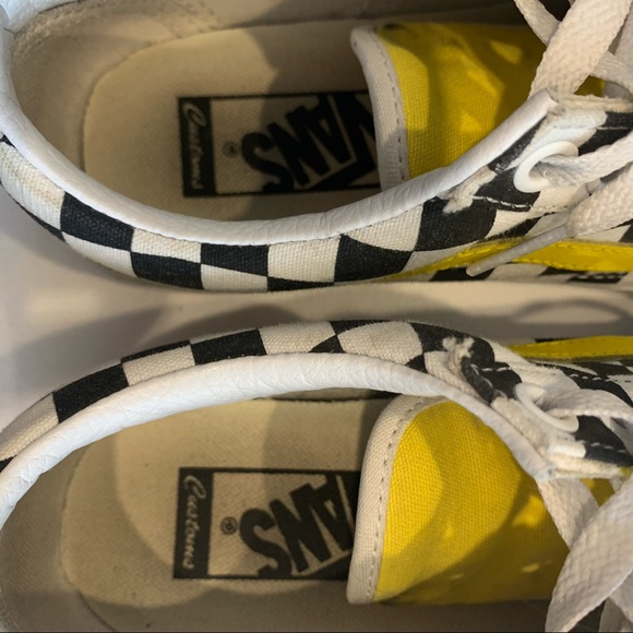 Vans | Shoes | Custom Made Old School Checkered Vans | Poshmark